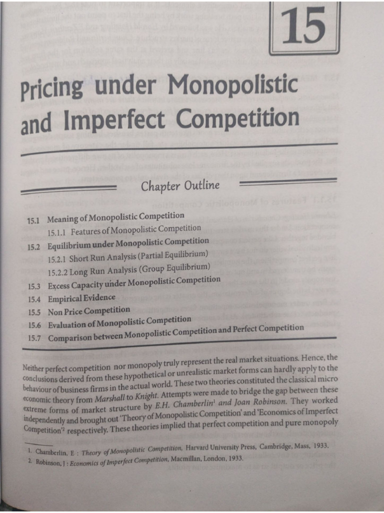 Monopolistic and Imperfect Competetion | PDF