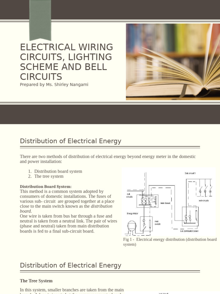 Electrical Wiring Circuits, Lighting Scheme and Bell | PDF | Electrical ...
