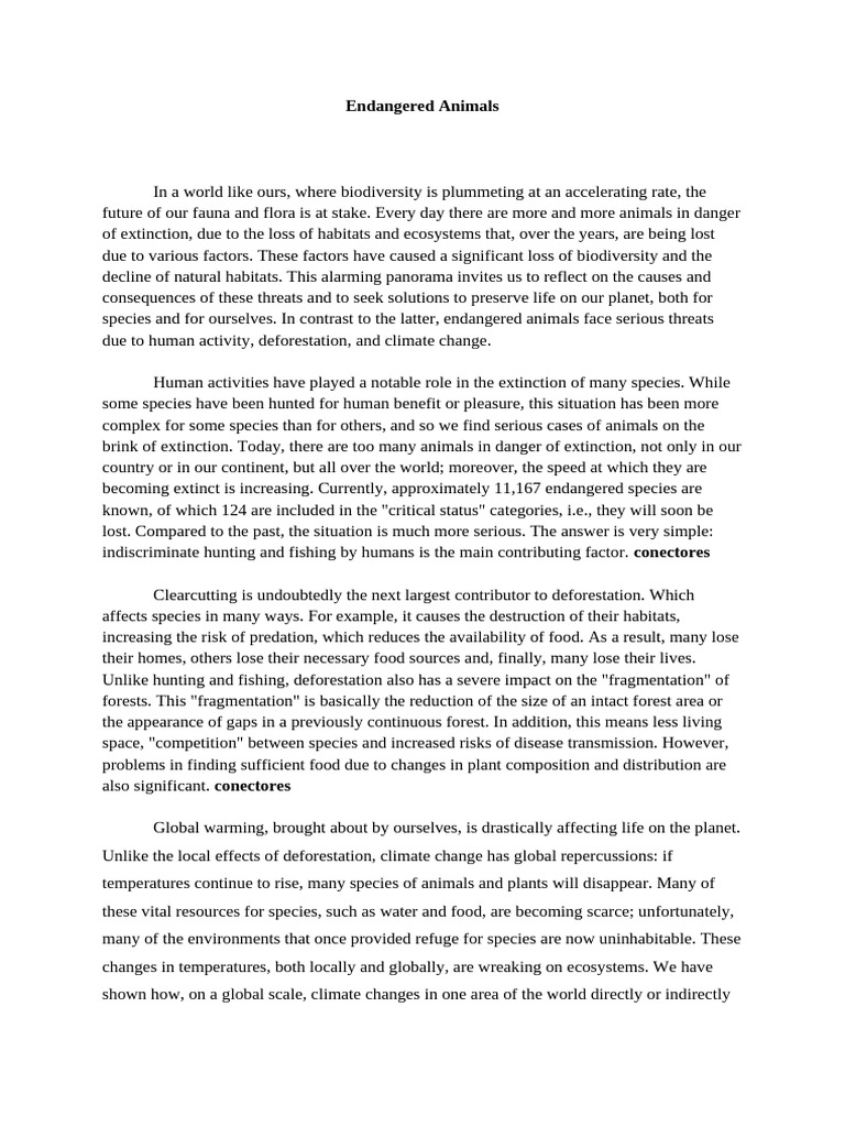 Endangered Animals | PDF | Endangered Species | Forests