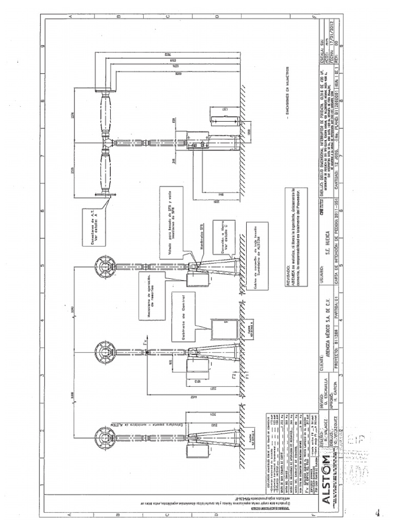 Diagramas Interruptor ALSTOM G316 | PDF