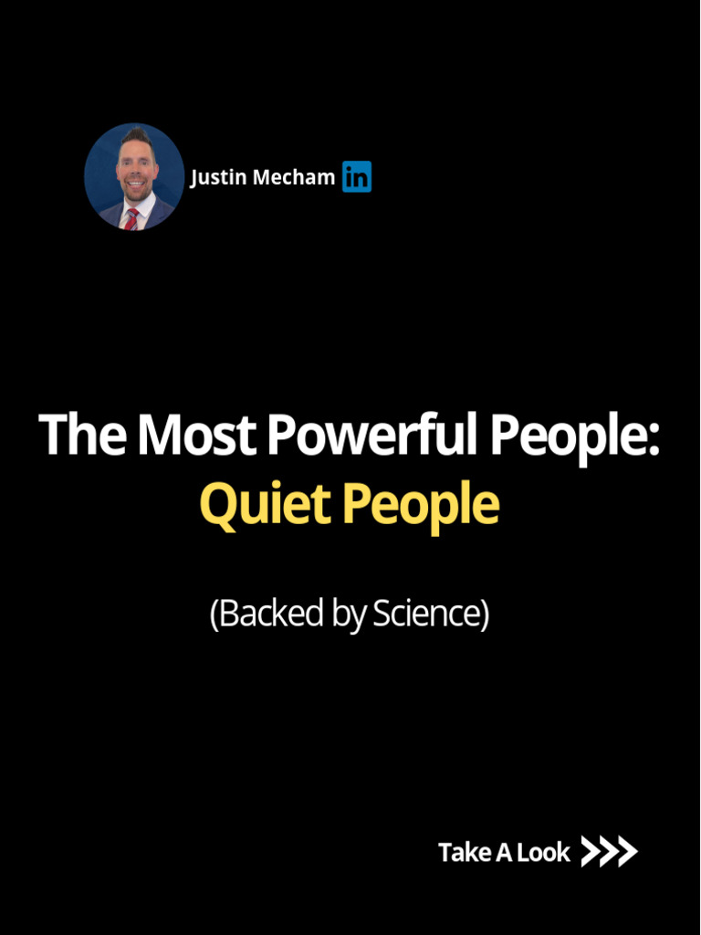 The Most Powerful People - Quiet People | PDF | Psychological ...