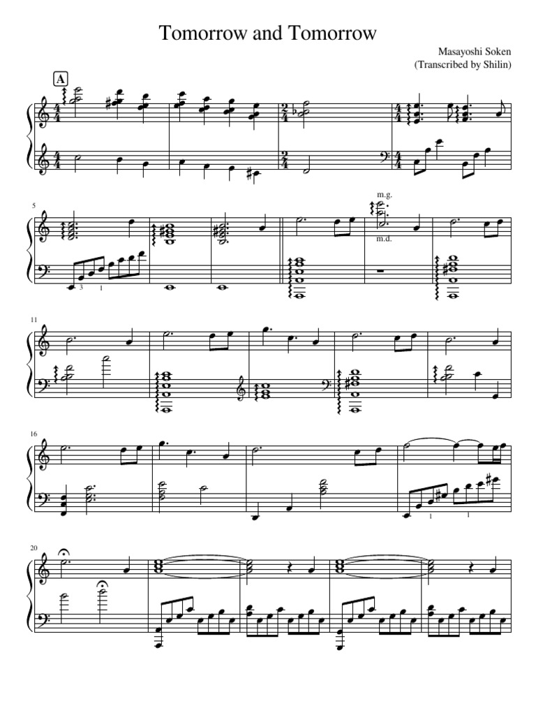 Tomorrow and Tomorrow | PDF