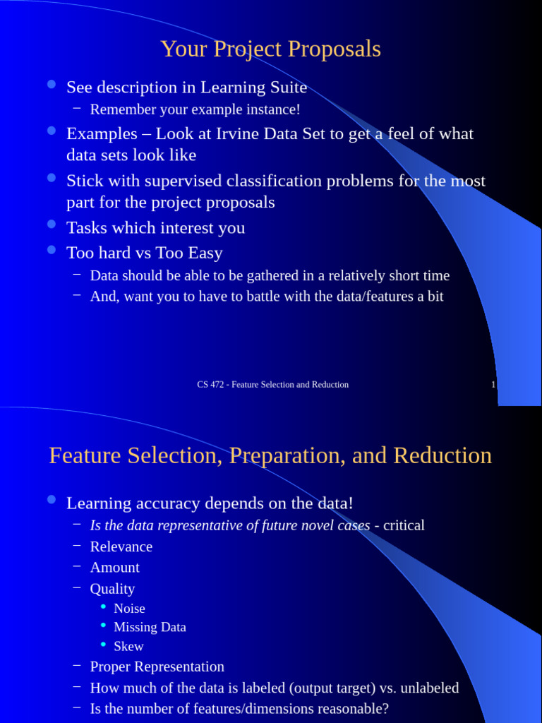 Project Proposals for Data Classification | PDF | Applied Mathematics ...