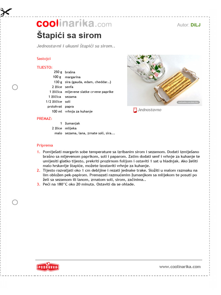 stapici-sa-sirom | PDF
