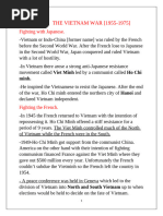 Vietnam War Study Notes Grade12 | PDF | Vietnam War | South Vietnam