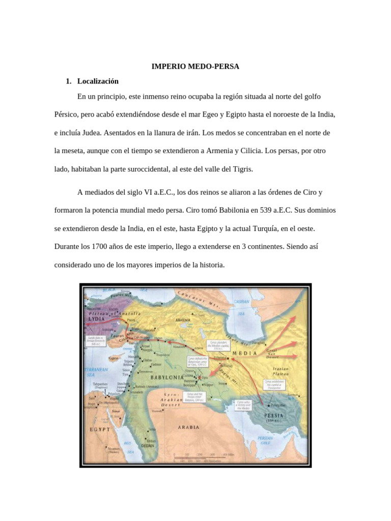 Imperio Medo (2862) | PDF | Imperio aqueménida | Ciro el Grande
