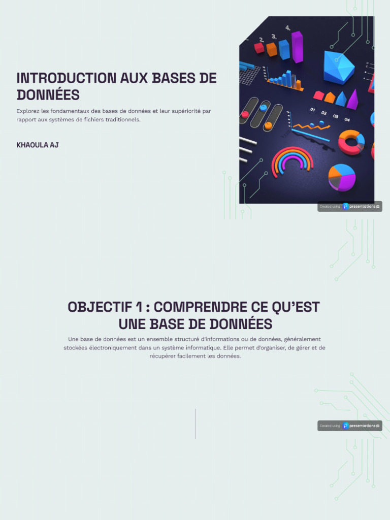 Introduction Aux Bases de Données | PDF