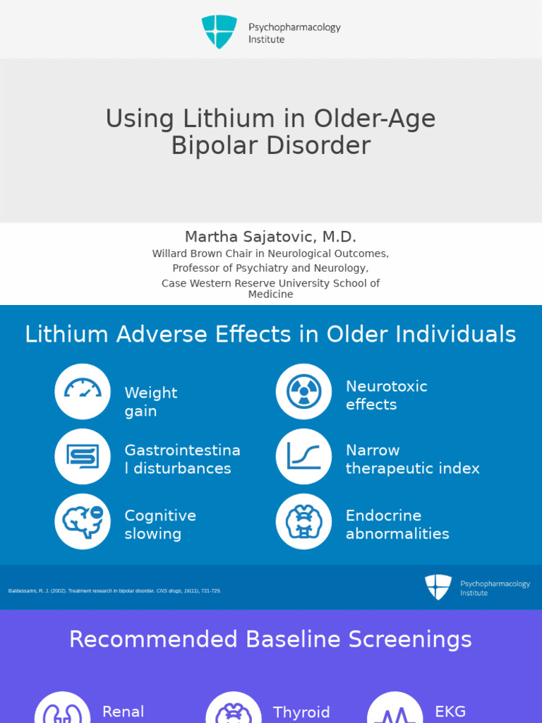 2306 Using Lithium in Older-Age Bipolar Disorder QVPPWLW | PDF | Mood ...