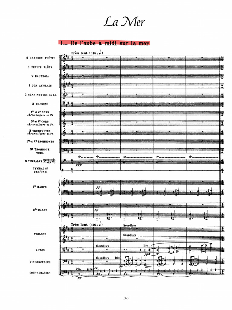 Debussy - La Mer | PDF