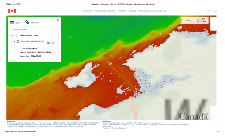Canadian Hydrographic Service - NONNA - Service Hydrographique du ...