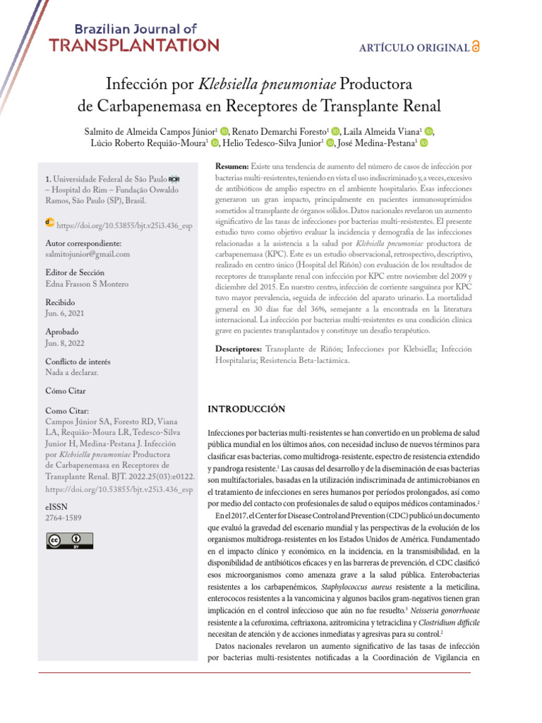 (D1) +BJT 436-Es | PDF | Transplante de organo | Especialidades Medicas