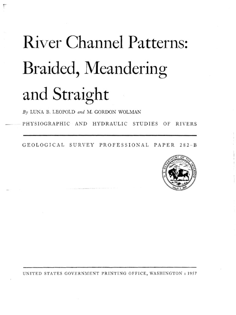 River Channel Patterns - Braided, Meandering and Straight | PDF