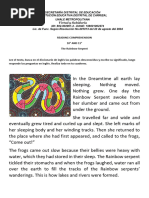 The Rainbow Serpent Dreamtime Story | PDF
