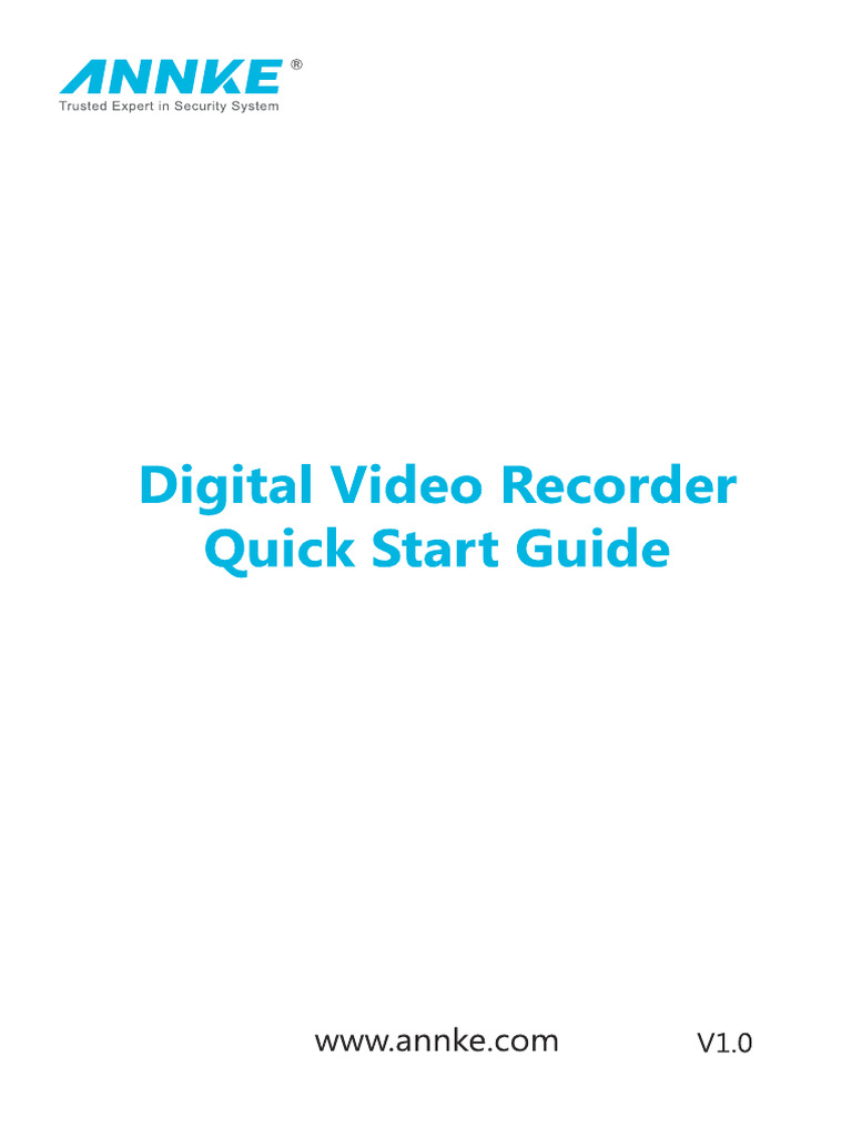 Egis DVR Quick Start Guide | PDF
