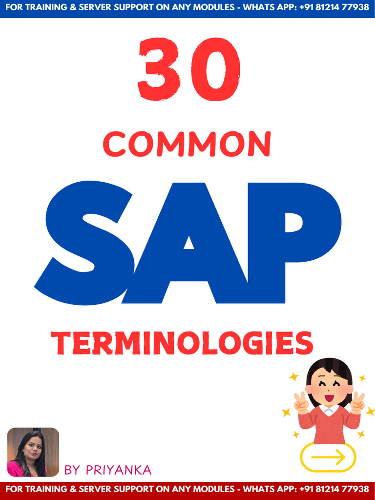 SAP Terms | PDF | Computing | Information Technology