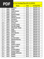 Exam Seating Plan | PDF