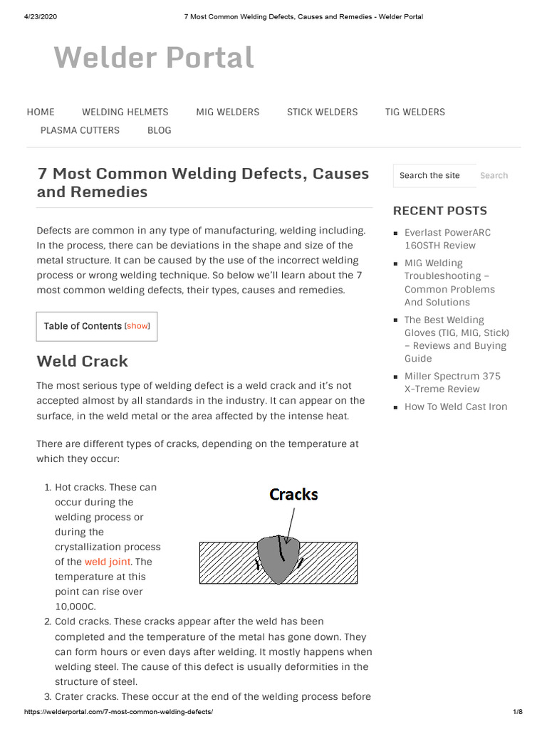 Common Welding Defects and Solutions | PDF | Welding | Construction