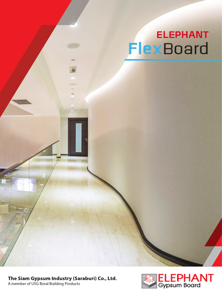 Elephant FlexBOARD Curved Gypsum Board | PDF | Drywall | Plywood