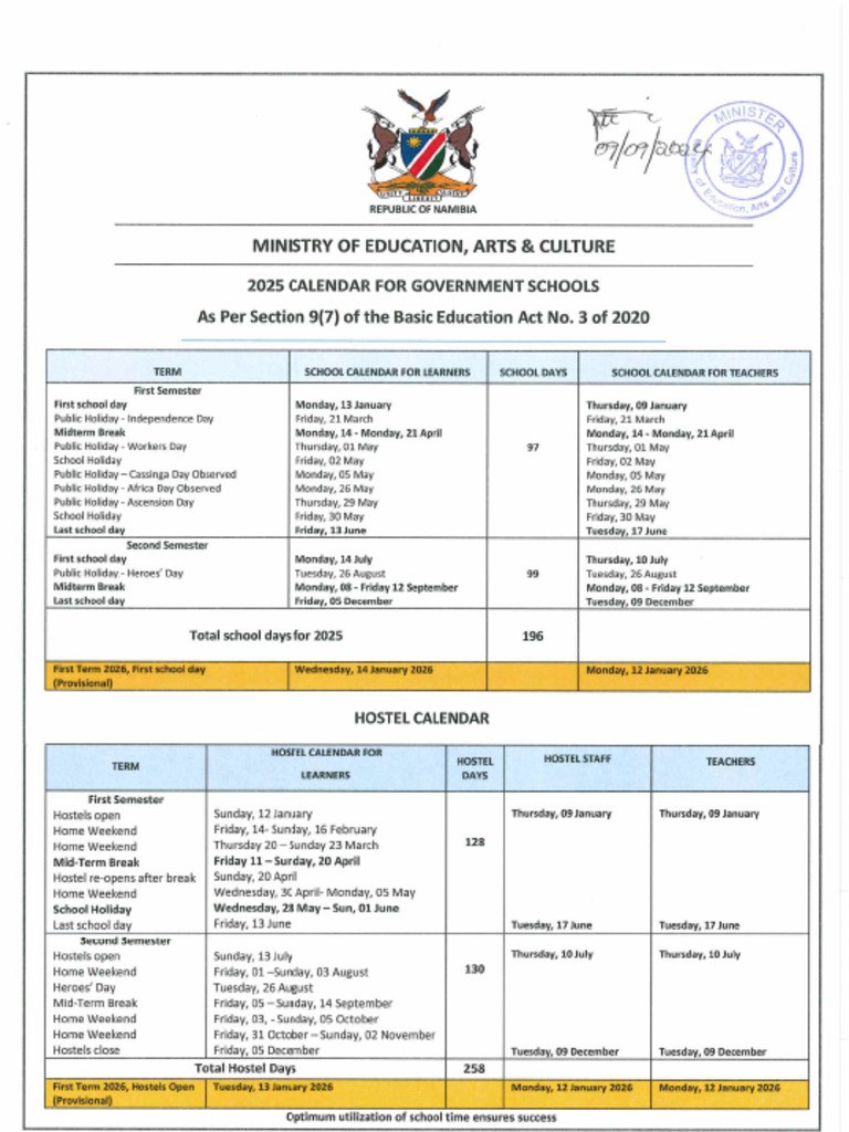 Approved-Calendar-2025 241219 080619 | PDF