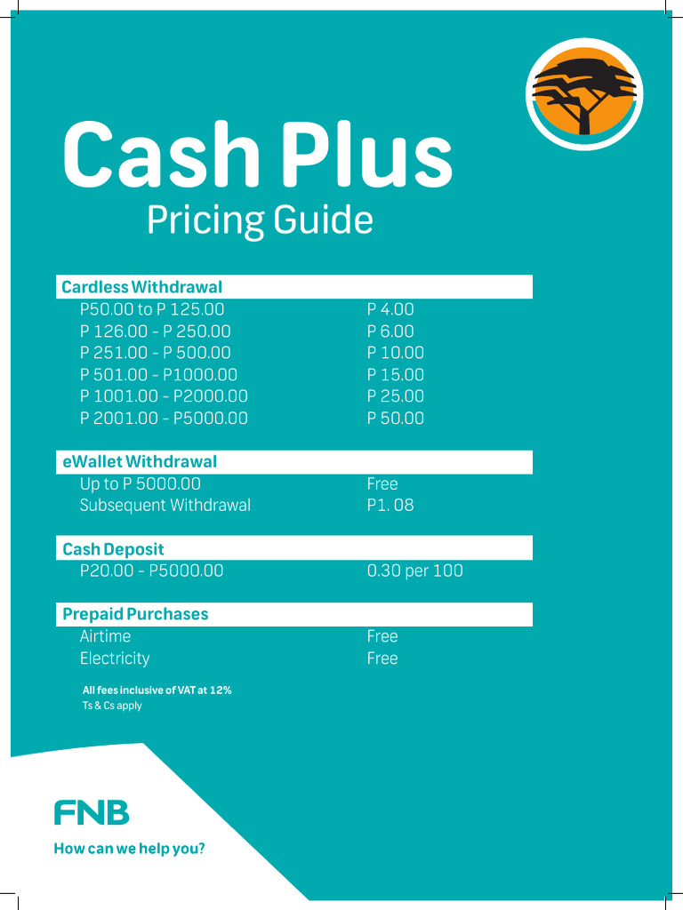 Cash Plus Pricing Guide 2023 | PDF