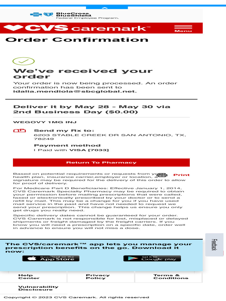 Caremark - ViewRefill All Prescriptions | PDF