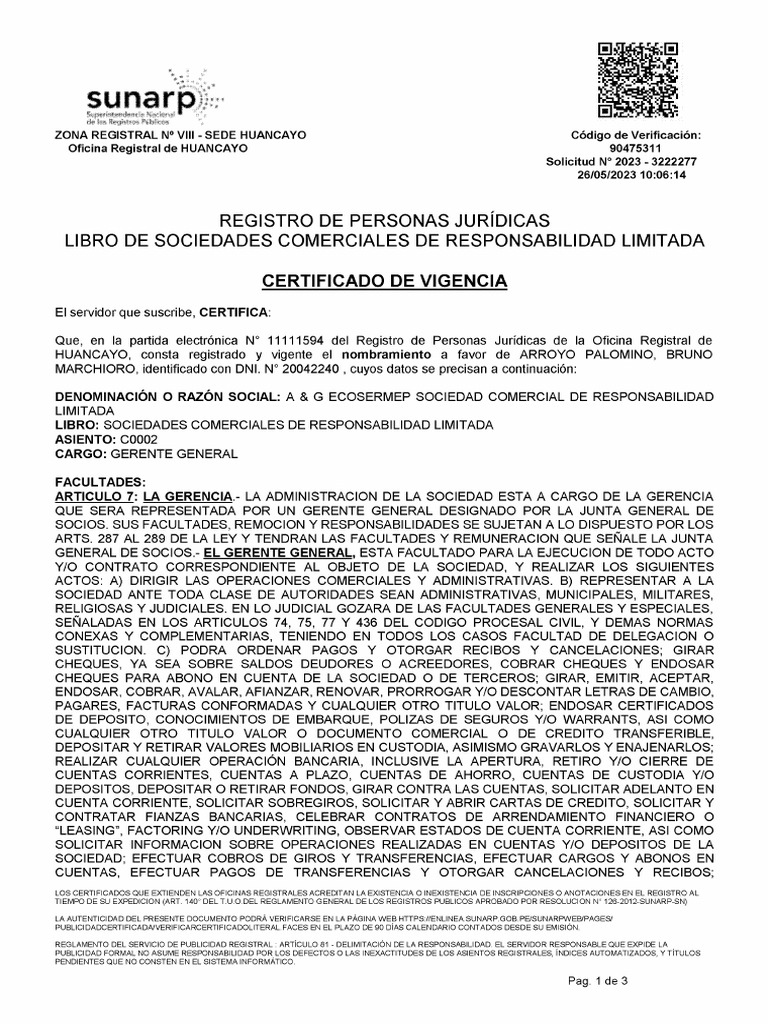Vigencia Ecosermep | PDF