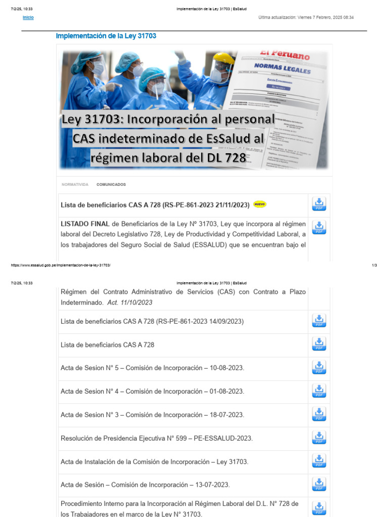 Implementación de La Ley 31703 | PDF | Gobierno