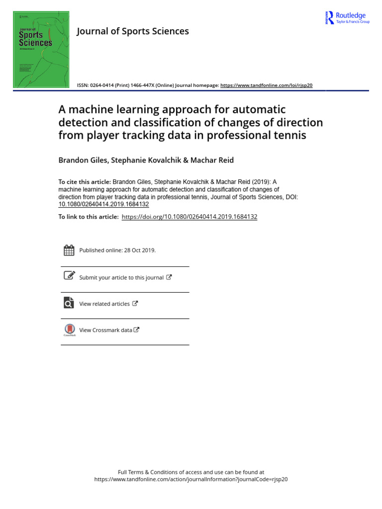 A machine learning approach for automatic detection and classification ...