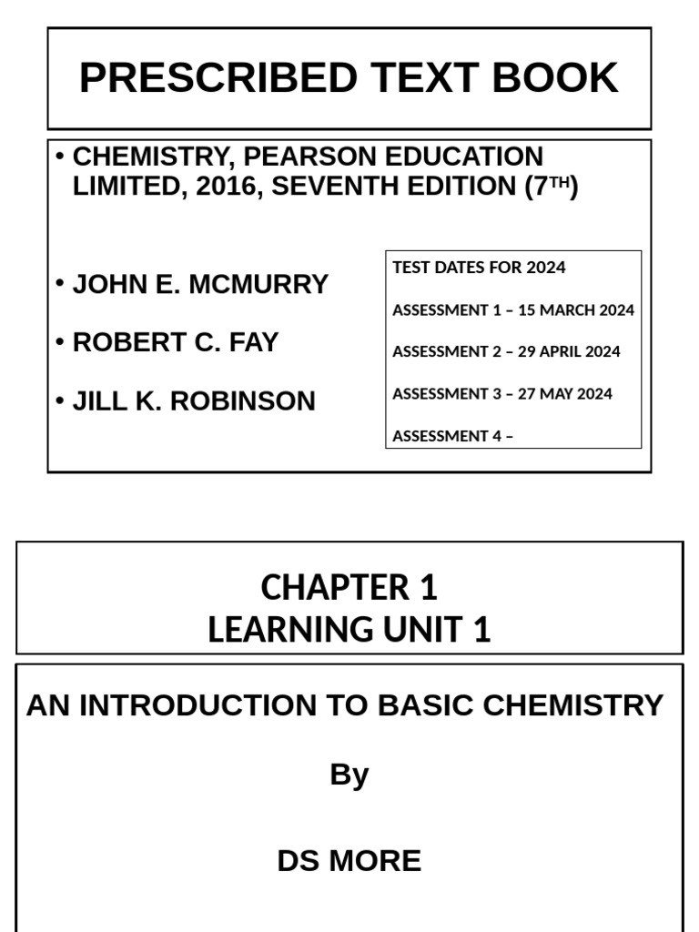 Chapter 1 Learning Unit 1 2024 | PDF | Fahrenheit | Celsius