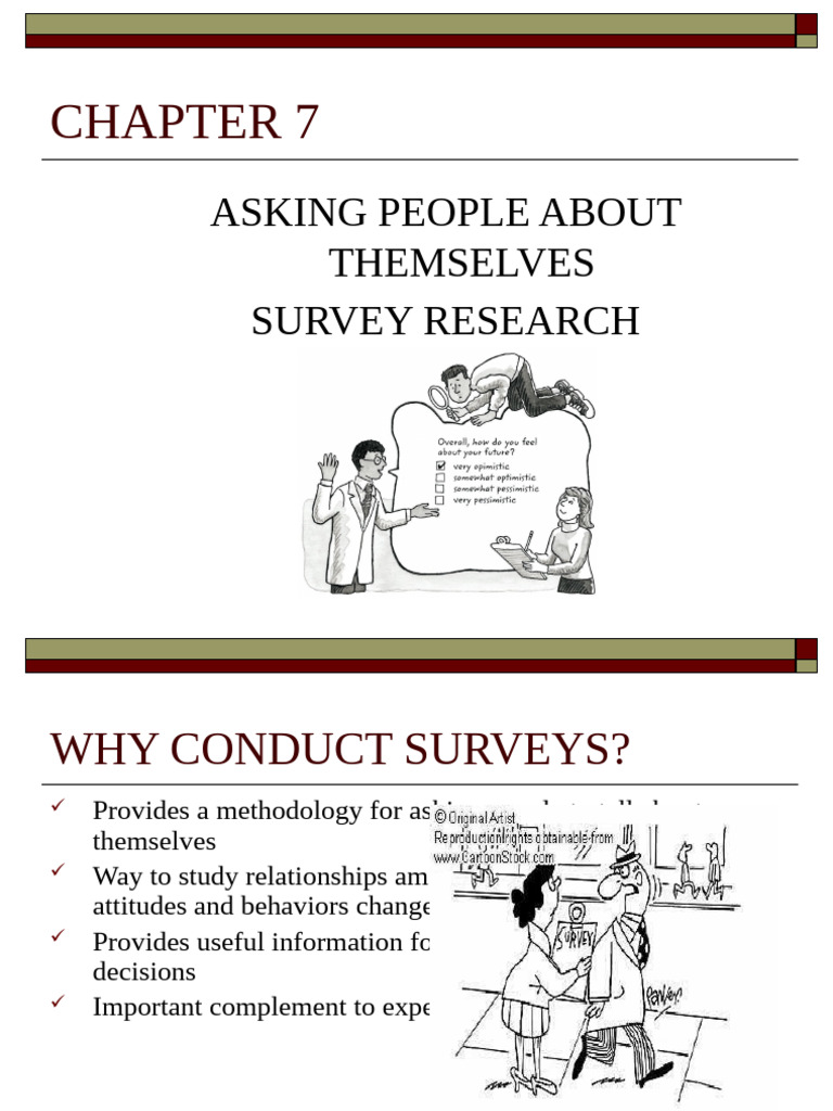 Ch7 SurveyResearch Handout | PDF | Sampling (Statistics) | Survey ...