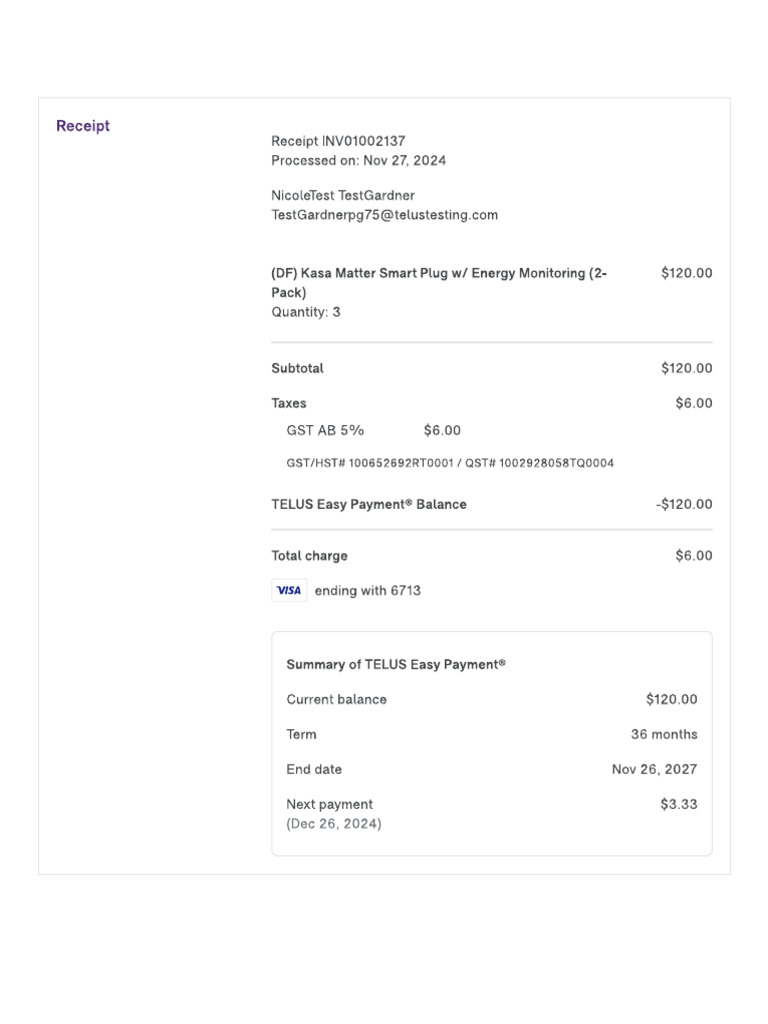 Tc75 Casa Receipt | PDF