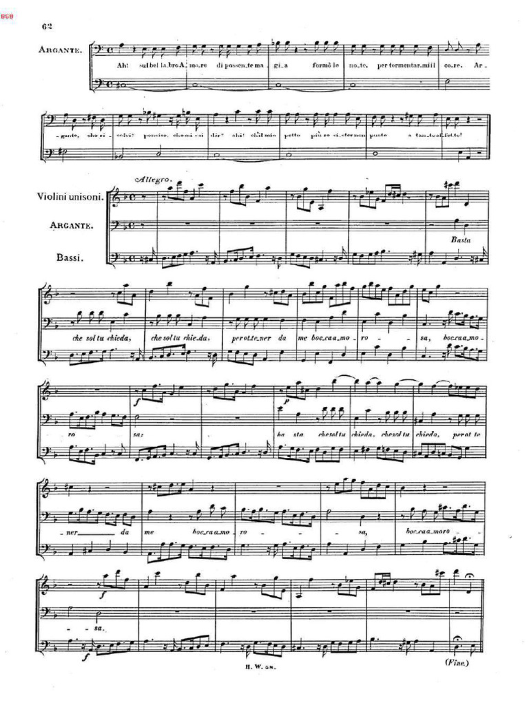 Händel Rinaldo - Basta, Che Sol Tu Chieda | PDF