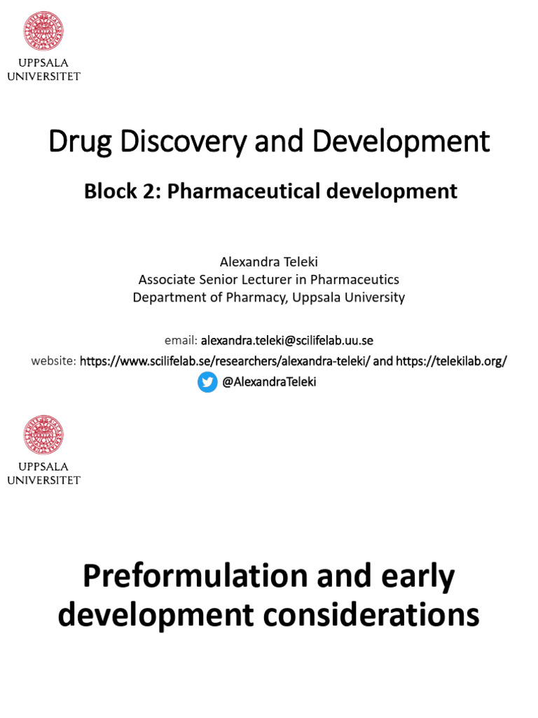 Lecture 2 Preformulation Dosage Form HT 2022 | PDF | Pharmaceutical Formulation | Tablet (Pharmacy)