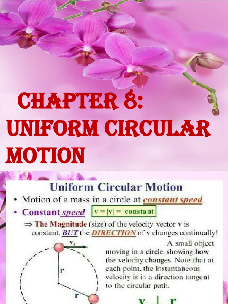 Class 11-Chapter8-Uniform Circular Motion | PDF
