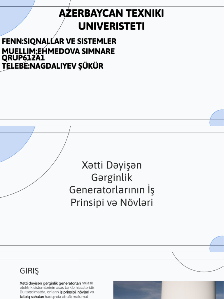 Slidesgo Xetti Deyisen Gerginlik Generatorlarinin is Prinsipi Ve Novleri 20241222195310ZFWV | PDF