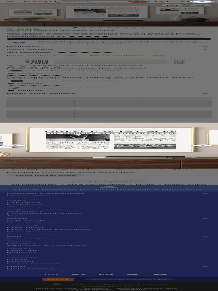 Buy Red, White, & Royal Blue Posters Set of 3 Boo | PDF