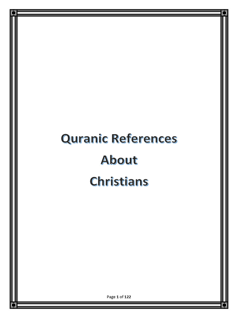 Reference From Al-Quran | PDF