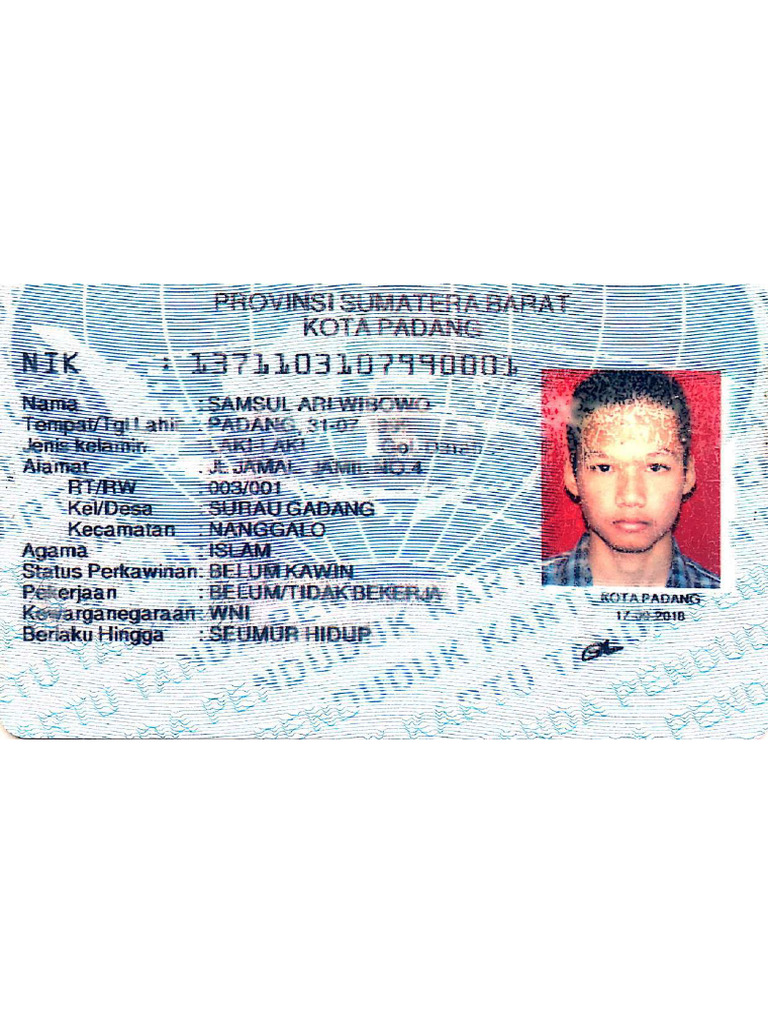 KTP - Samsul Ari Wibowo | PDF