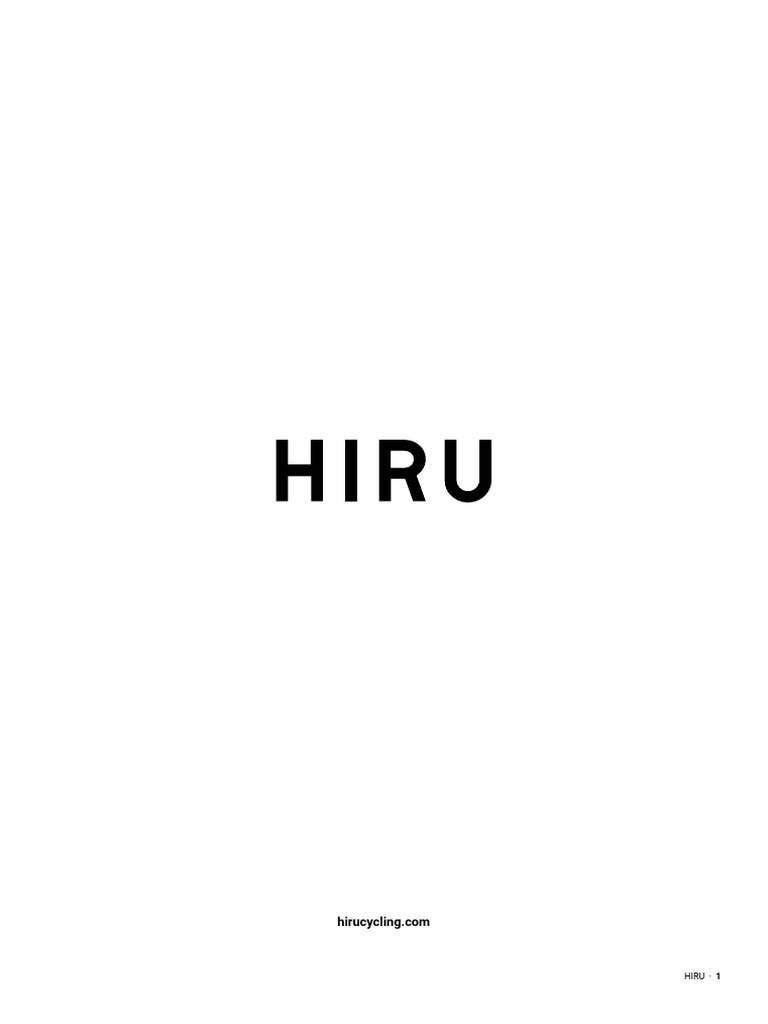 Guía de Tallas HIRU para Ropa de Ciclismo | PDF