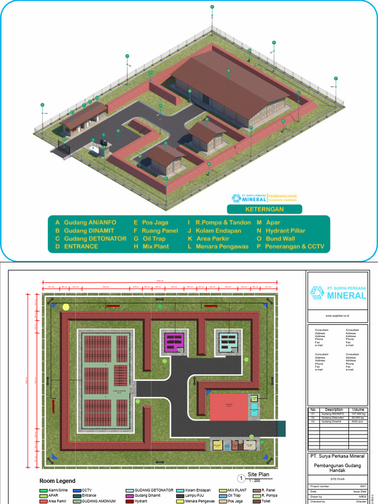 Rev Drawing Gudang Handak SPM | PDF