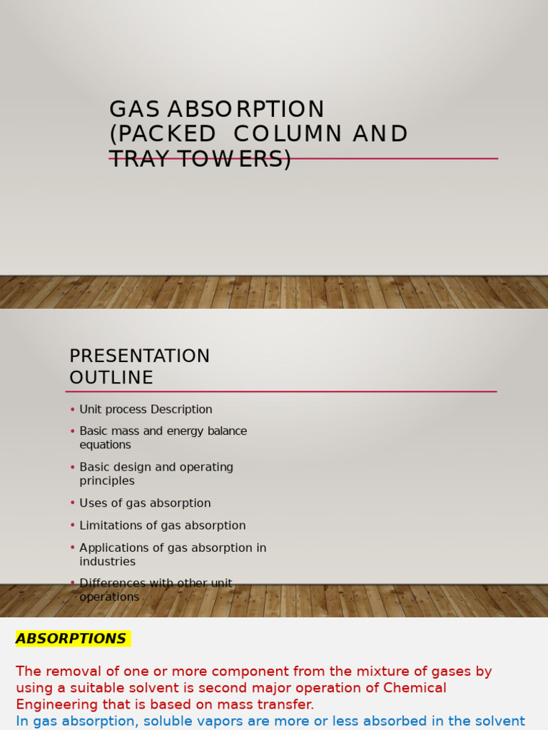 0 Gas Absorption | PDF | Absorption (Chemistry) | Gases