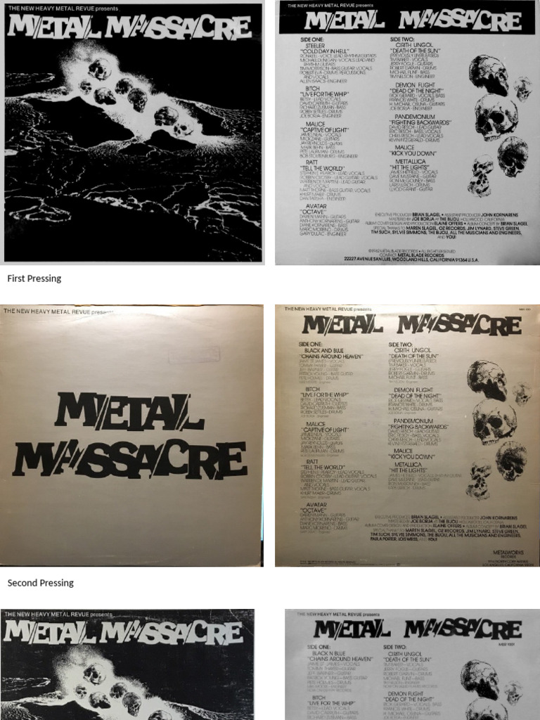 Metal Masacre cover | PDF | Rock Music | Heavy Metal Music
