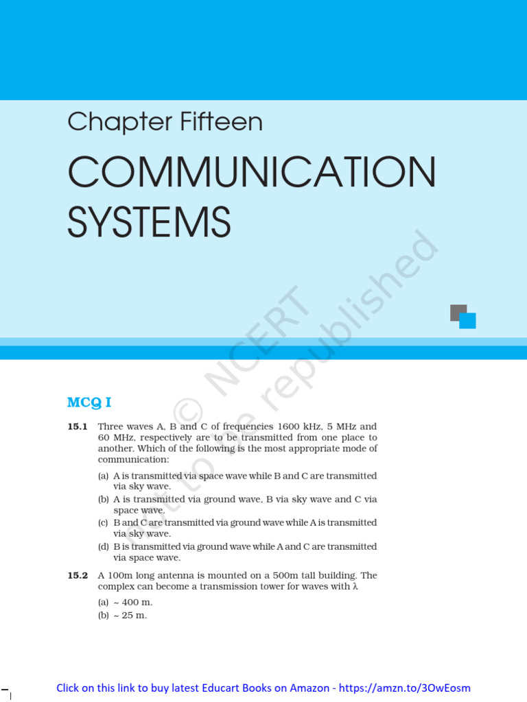 Unit 15. Communication Systems | PDF | Modulation | Frequency Modulation