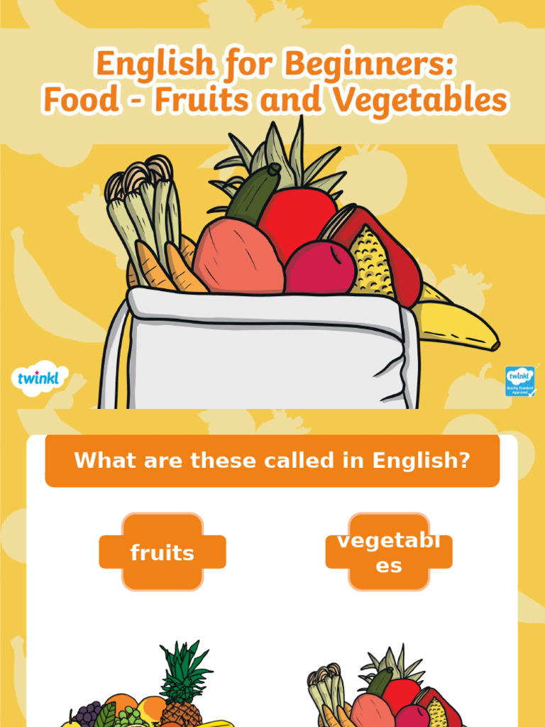 ESL Fruit and Vegetable Vocabulary | PDF