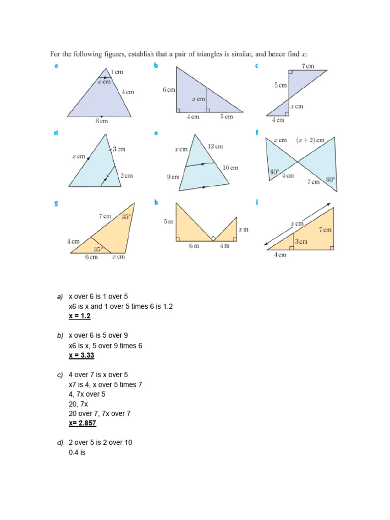 Math Problem Solutions | PDF