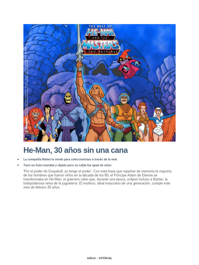 He mAN | PDF | Figuras de acción | Romances planetarios