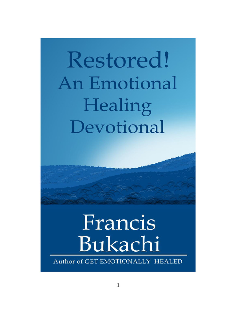 Restored! An Emotional Healing Devotional | PDF | Jacob | Jesus