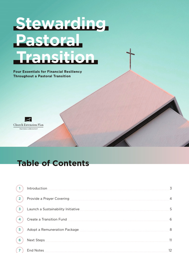 Stewarding Pastoral Transition-1 | PDF | Cost Of Living | Prayer