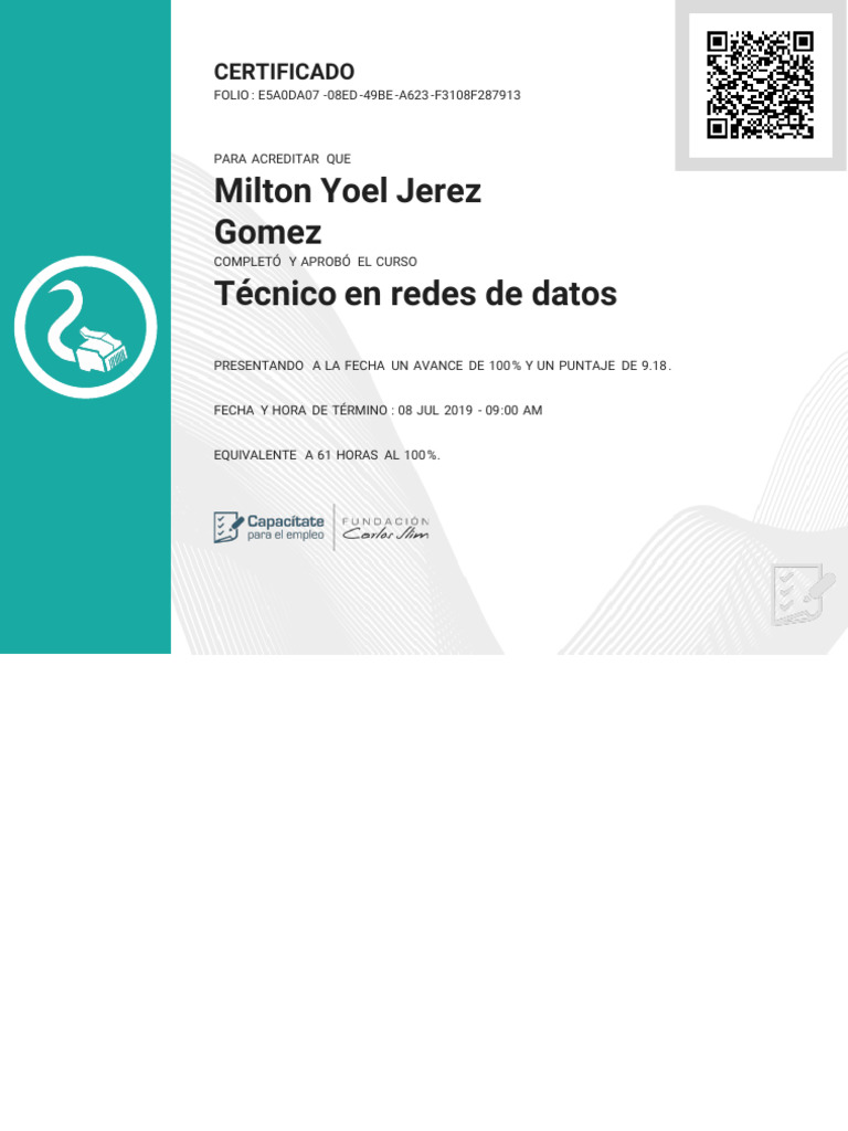 Tecnico en Rdes | PDF