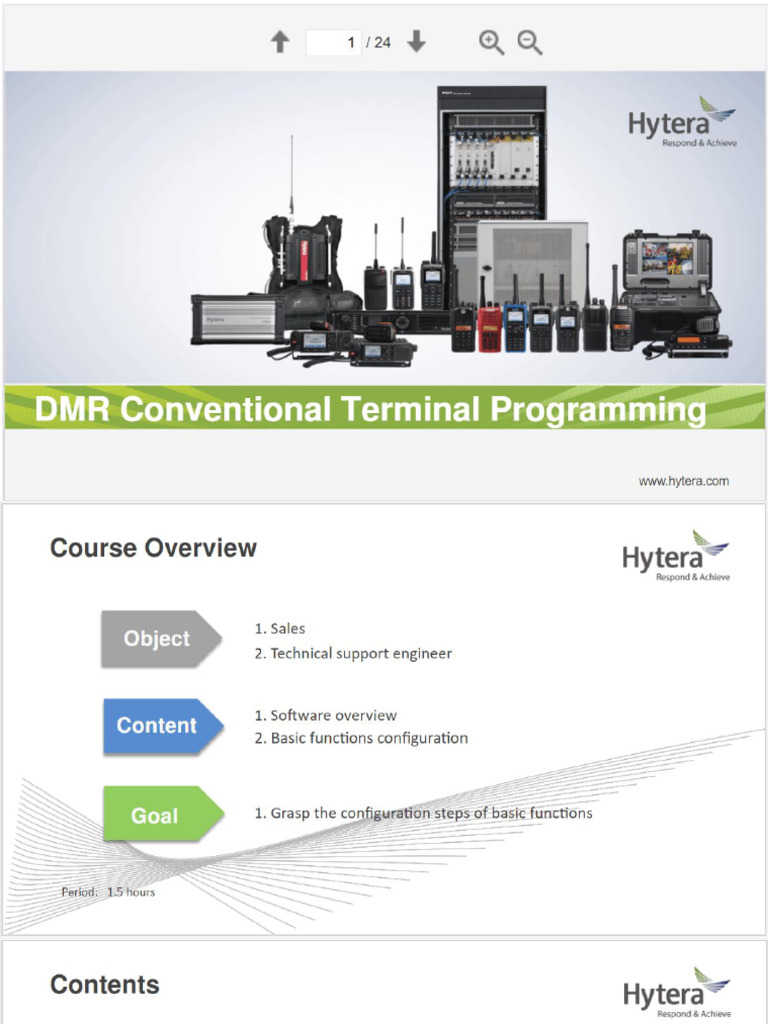 DMR Conventional Terminal Programming A | PDF